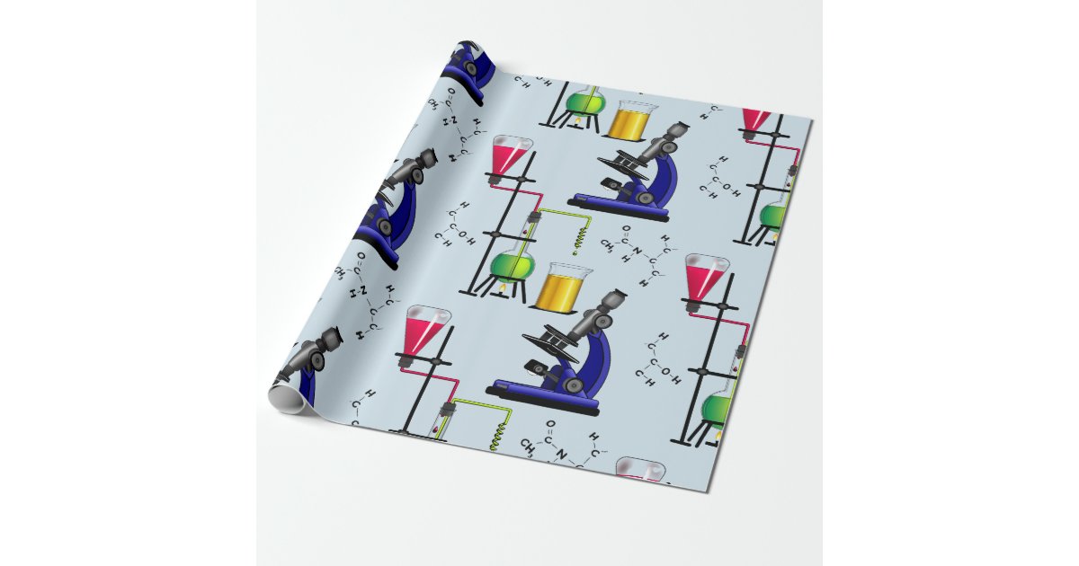 Chemistry Set Wrapping Paper | Zazzle