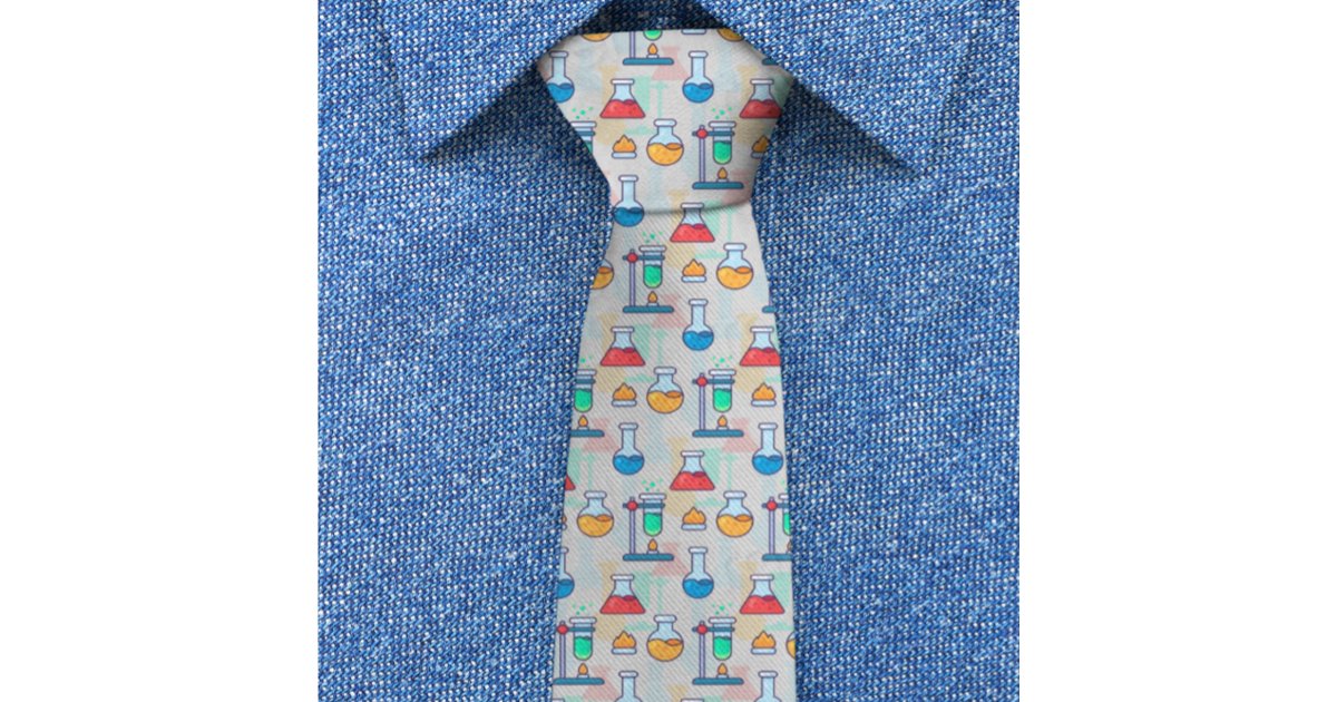 Chemistry Teacher Science Lab School Neck Tie | Zazzle