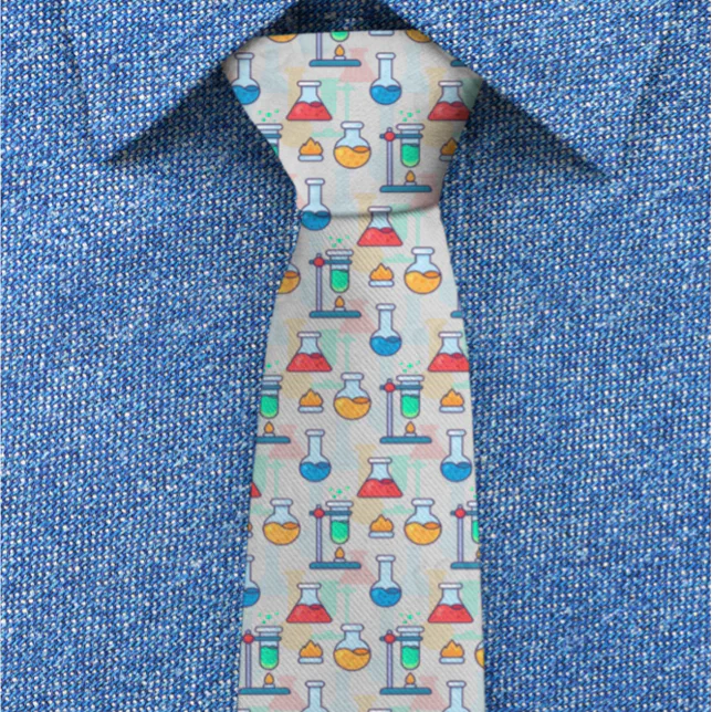 Chemistry Teacher Science Lab School Neck Tie | Zazzle
