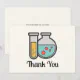 Chemistry Test Tube and Beaker Thank You Card | Zazzle