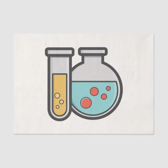Chemistry Test Tube and Beaker Tissue Paper | Zazzle