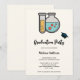 Chemistry Test Tube and Flask Graduation Invitation | Zazzle