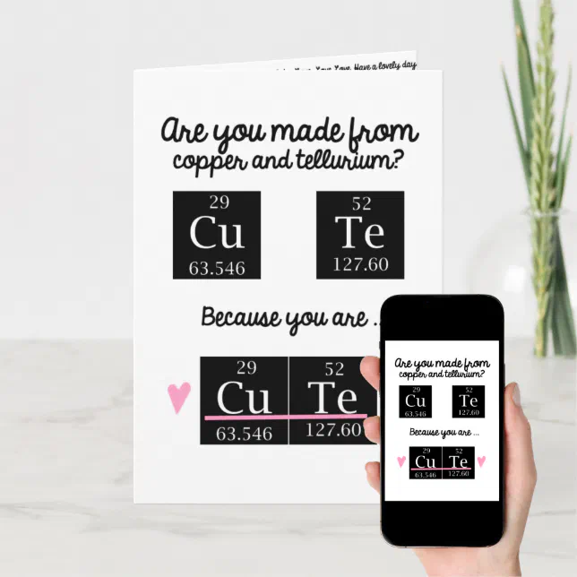 Chemistry Valentines Day Card | Zazzle
