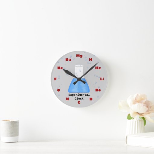 Chemistry Wall Clock -- Experimental Clock | Zazzle