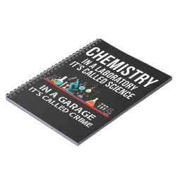Chemisty Laboratory Science Garage Crime Chemist Notebook | Zazzle