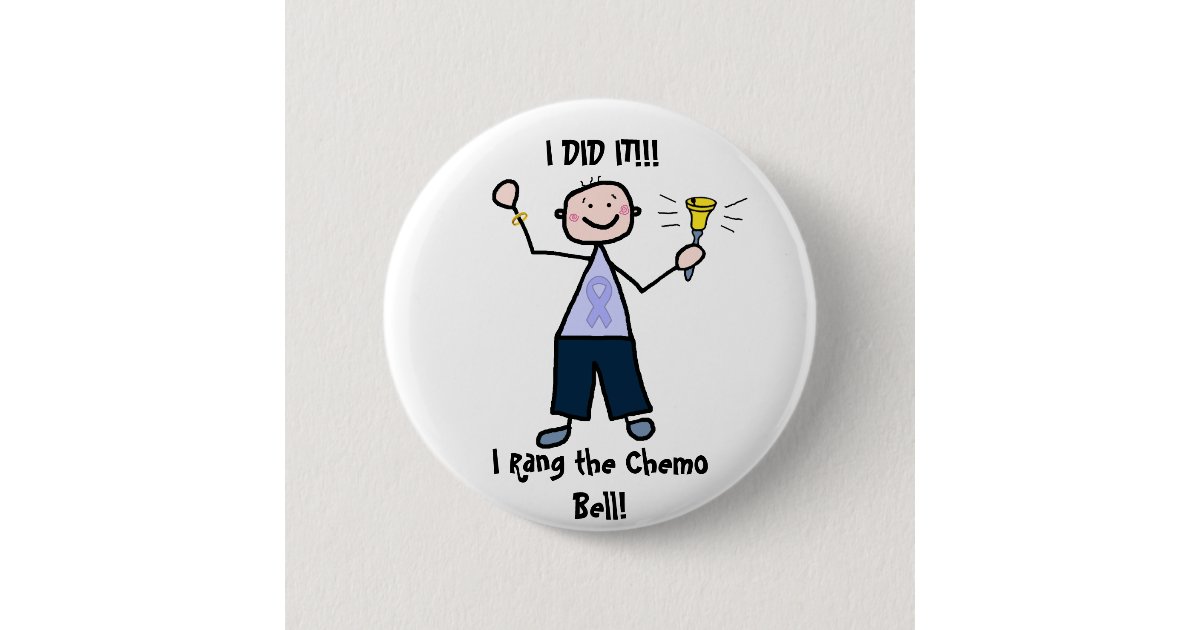Chemo Bell - General Cancer Male Button | Zazzle