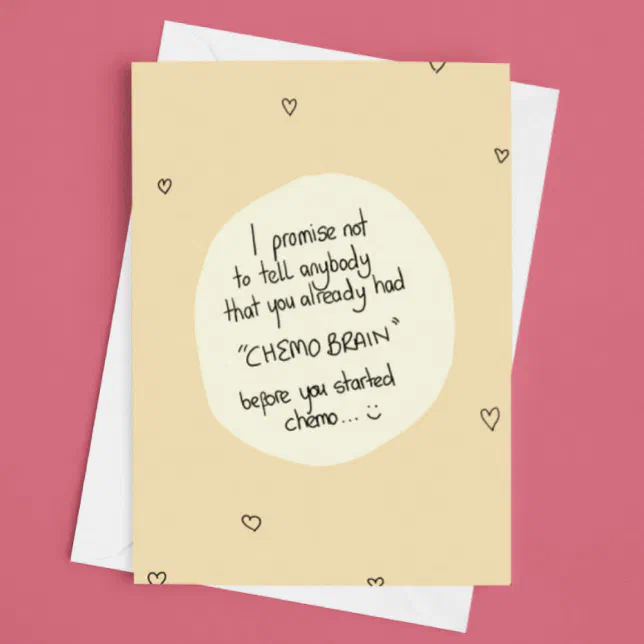 Chemo Brain Cancer Get Well Card | Zazzle