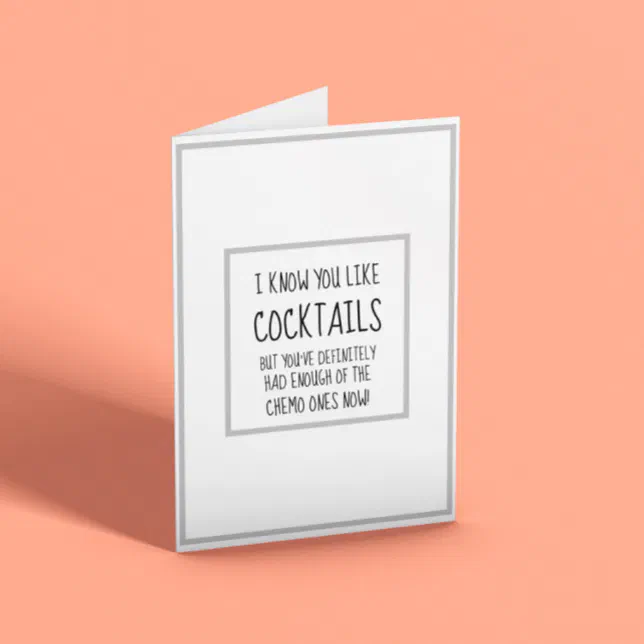 Chemo Cocktails Card | Zazzle
