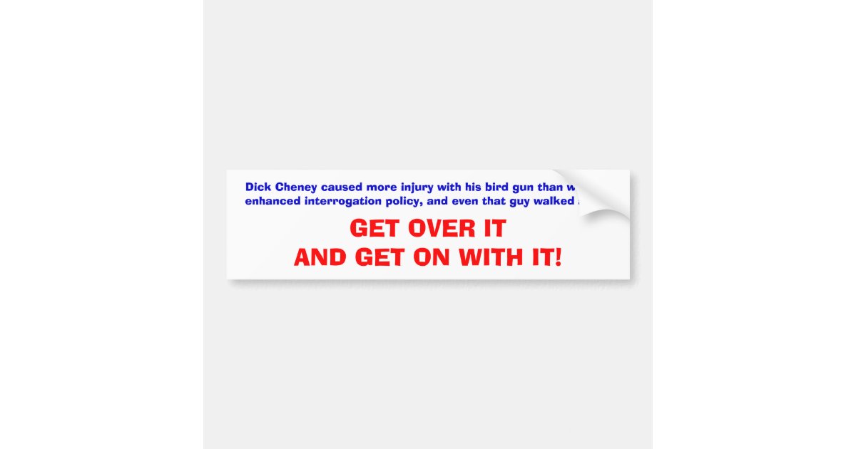 Cheney's Bird Gun Bumper Sticker | Zazzle