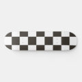 Chequered Flag (Black and White) (Checker Pattern) Skateboard | Zazzle
