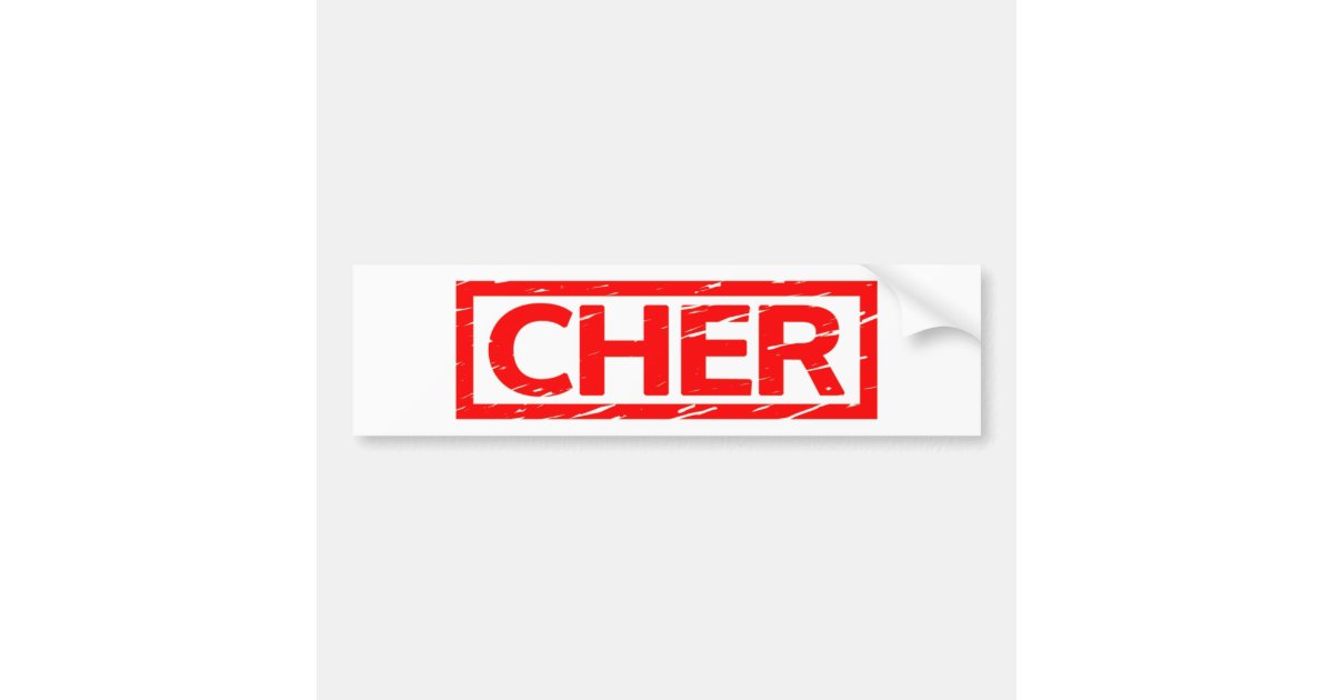 Cher Stamp Bumper Sticker | Zazzle