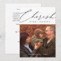 Cherish Ever Moment Christmas Family Photo Layover Holiday Card | Zazzle