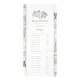 Cherish Vintage White Floral Custom Price List Rack Card | Zazzle