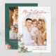 Cherished Memories Merry Christmas Script 4 Photo Holiday Card | Zazzle