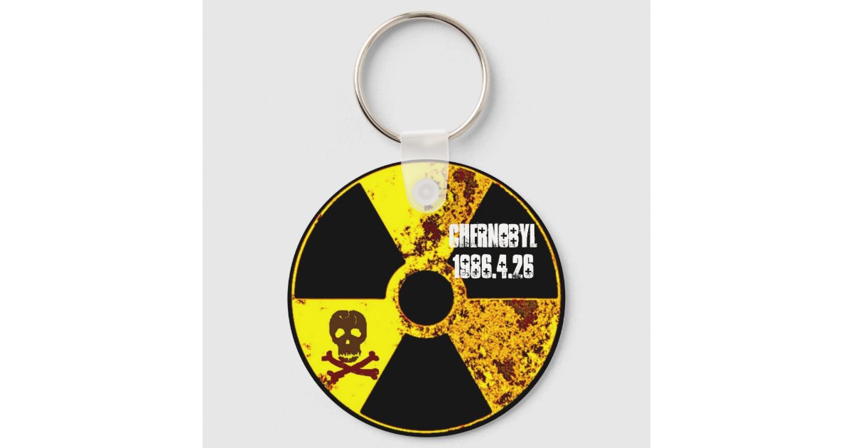 Chernobyl memorial anti nuclear keychain | Zazzle