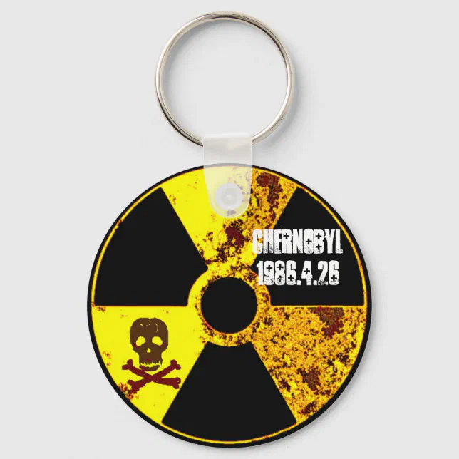 Chernobyl memorial anti nuclear keychain | Zazzle