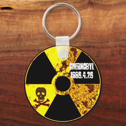 Chernobyl memorial anti nuclear keychain | Zazzle