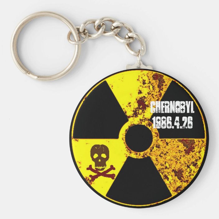 Chernobyl memorial anti nuclear keychain | Zazzle.com