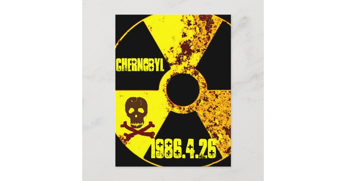Chernobyl memorial anti nuclear postcard | Zazzle