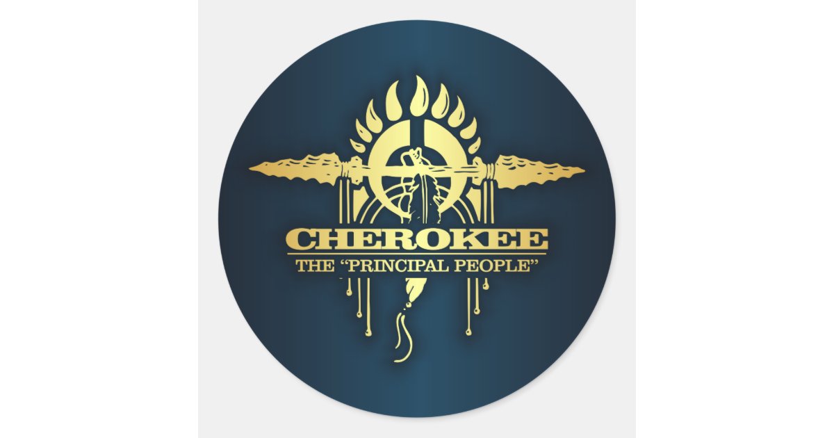 Cherokee 2 classic round sticker | Zazzle