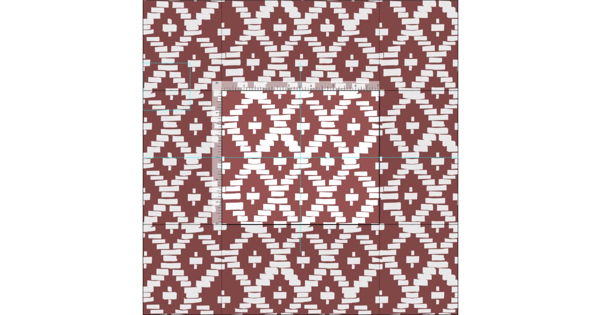 Cherokee Basket Design on Fabric | Zazzle