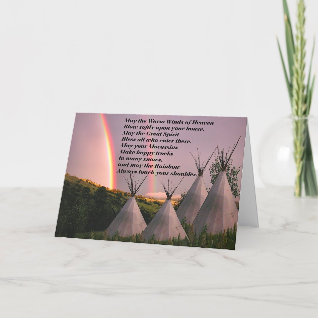 Cherokee Blessing Prayer Cards | Zazzle