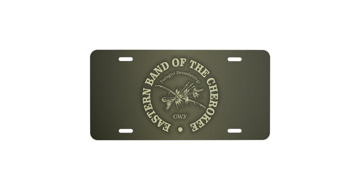 Cherokee (Eastern Band) License Plate | Zazzle