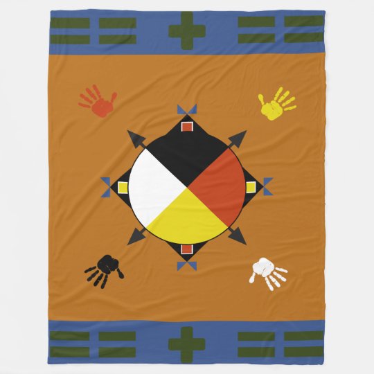 Cherokee Four Directions Fleece Blanket | Zazzle.com