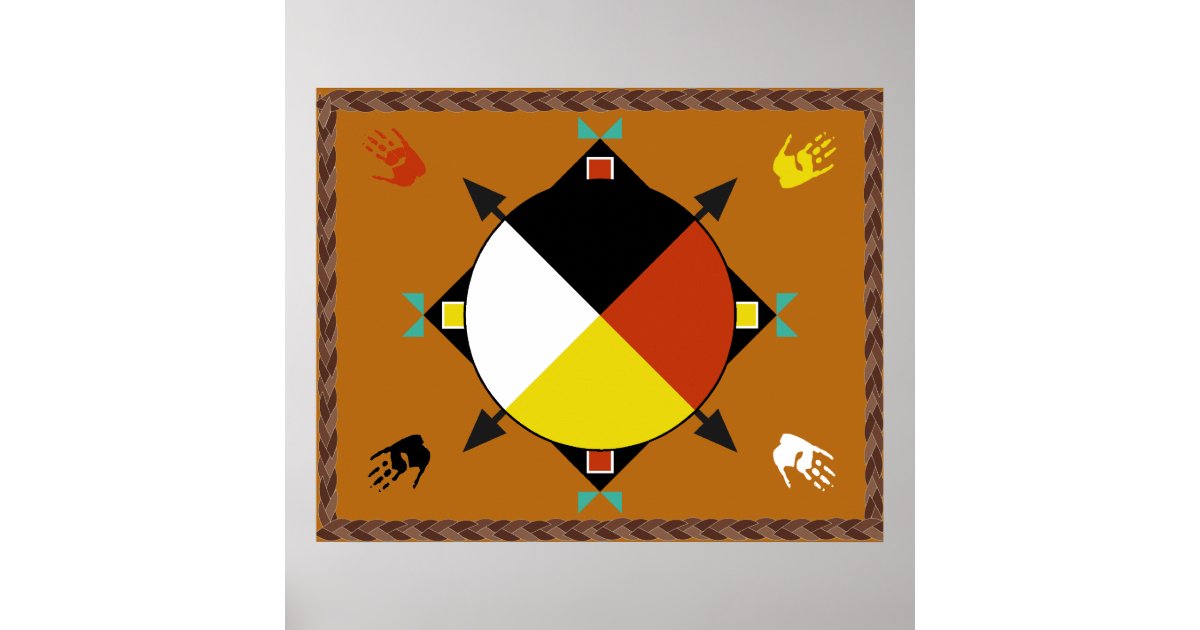 Cherokee Four Directions Poster | Zazzle