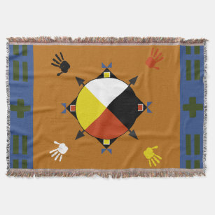 Cherokee Indian Blankets & Throws | Zazzle