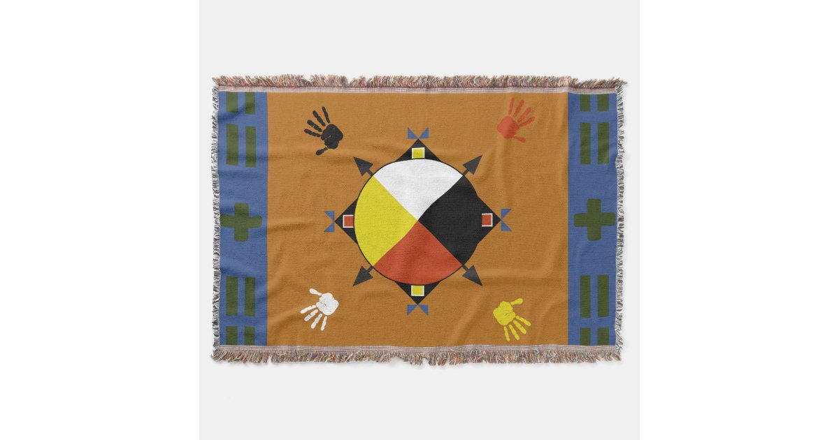 Cherokee Four Directions Throw Blanket | Zazzle