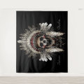 Cherokee Indian Tribal Skull Tapestry | Zazzle