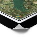 Cherokee Lake Tennessee Satellite Poster Map | Zazzle
