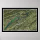 Cherokee Lake Tennessee Satellite Poster Map | Zazzle
