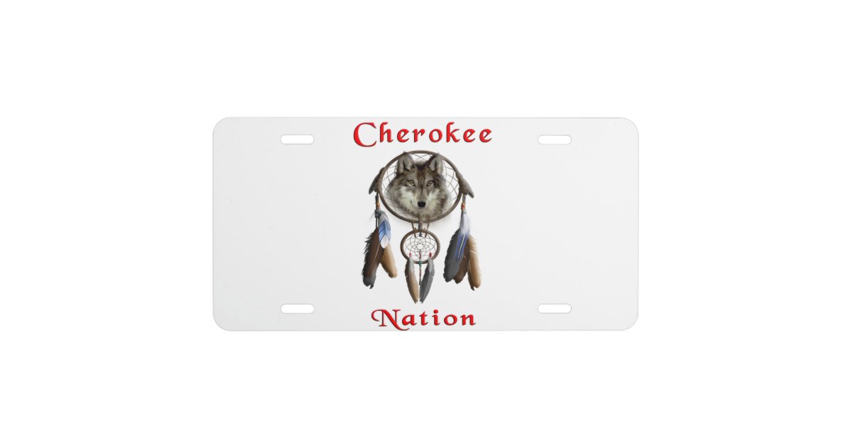 Cherokee License Plate | Zazzle