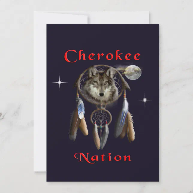 Cherokee nation thank you card | Zazzle