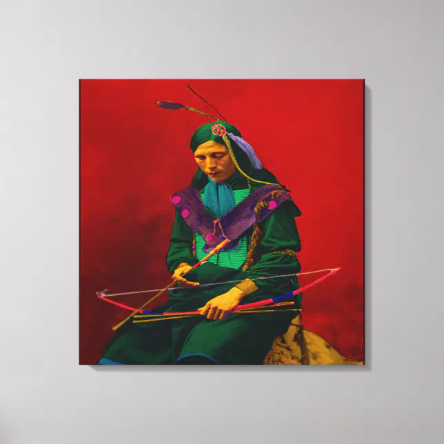 Cherokee Native American Pop Art Canvas Print | Zazzle