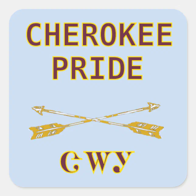 Cherokee Pride With Arrows Sticker | Zazzle