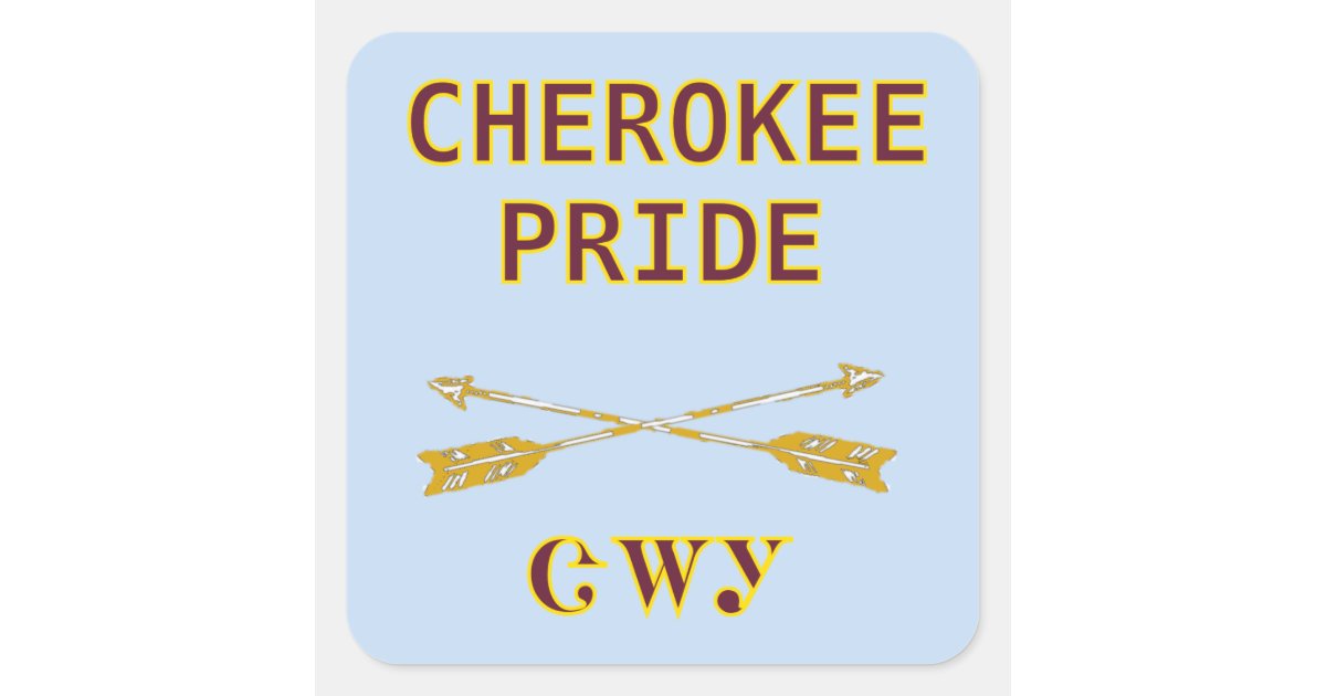 Cherokee Pride With Arrows Sticker | Zazzle