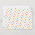 Cherries & Polka Dots Colorful Stationery Notecard | Zazzle