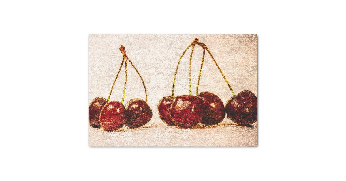 Cherries Tissue Paper | Zazzle