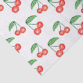 Cherries watercolor pattern tissue paper | Zazzle