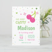 Cherry Birthday invitation | Zazzle