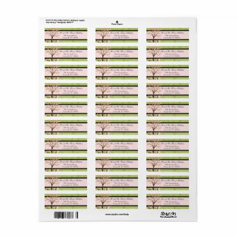 Cherry Blossom Birds Personalized Address Labels | Zazzle