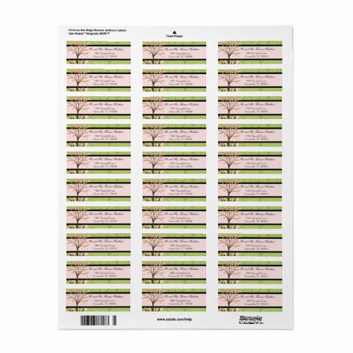 Cherry Blossom Birds Personalized Address Labels | Zazzle