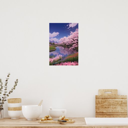 Cherry Blossom Bliss Poster | Zazzle