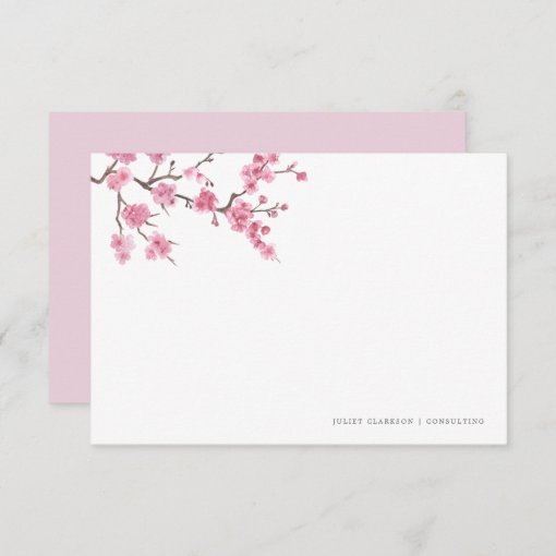 Cherry Blossom Bloom | Stationary Note Card | Zazzle