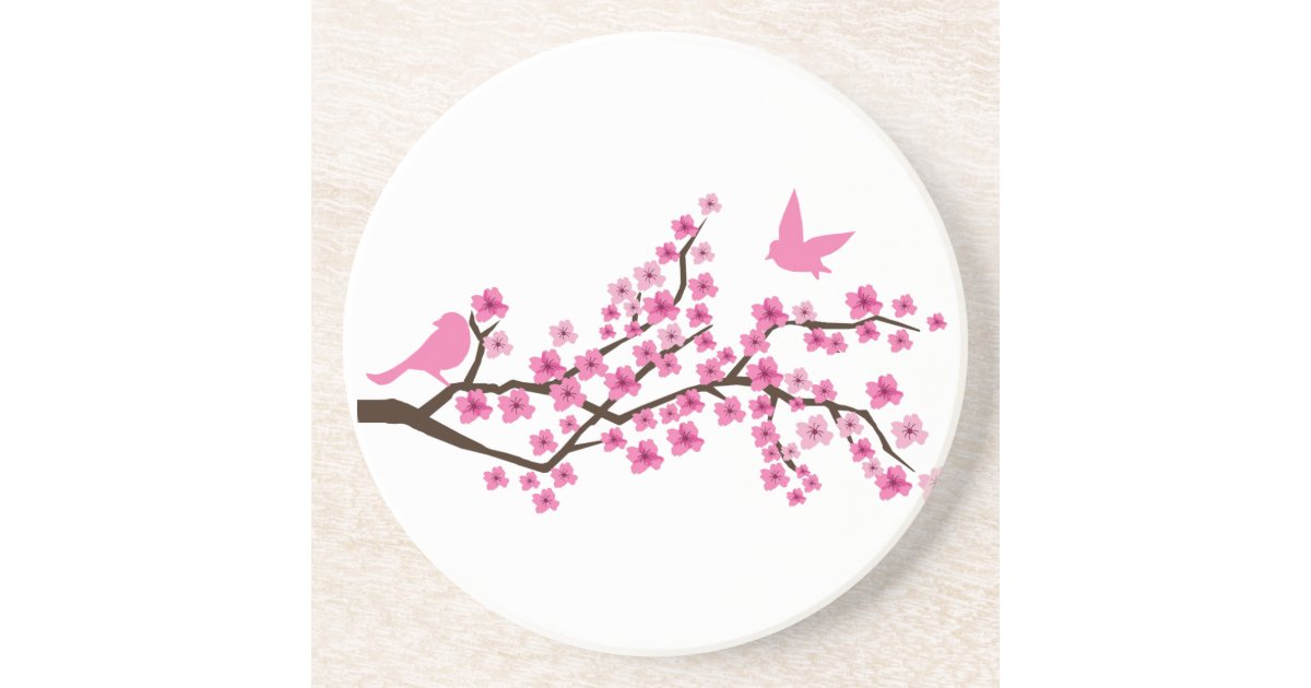 Cherry Blossom Coasters | Zazzle