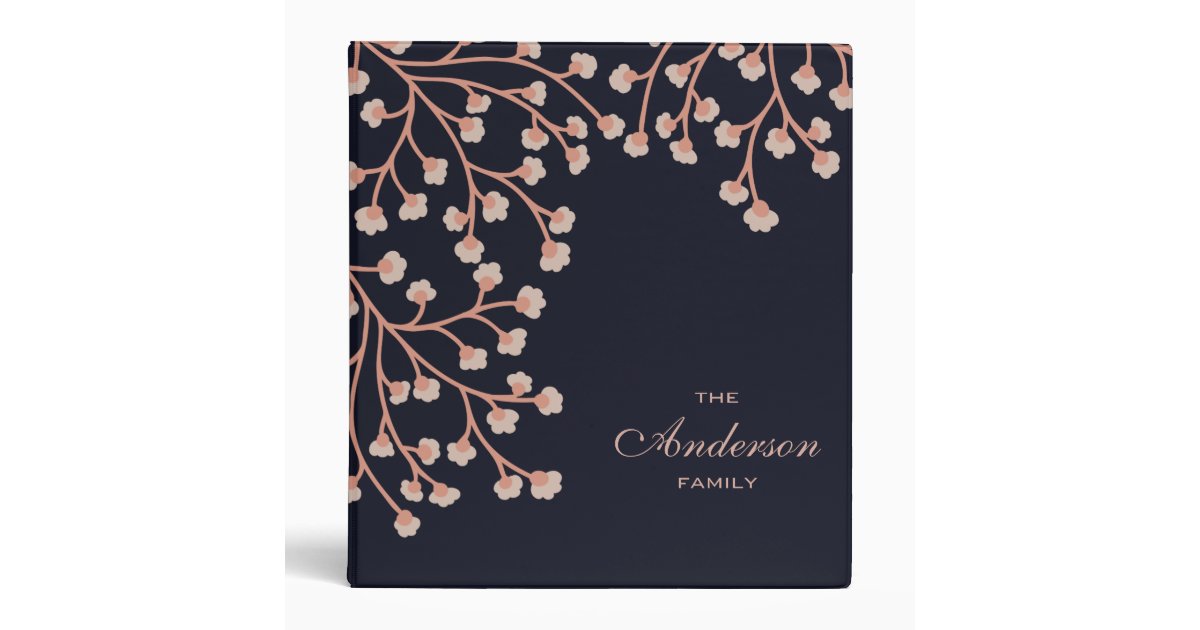 Cherry Blossom Family Tree Genealogy Binder | Zazzle