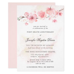 Death Anniversary Invitations | Zazzle
